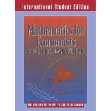 Mathematics for Economists (International Student Edition) by Simon ...