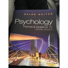 Psychology Themes & Variations 8E Briefer Version by Wayne Weiten ...