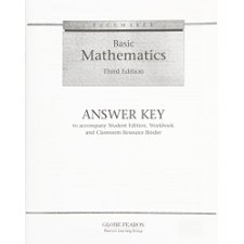 Basic Mathematics: Answer Key by Not Available (Na) Fearon (9780835935807)