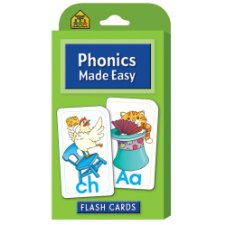 School Zone Phonics Made Easy Flash Cards: 56 Cards, Kindergarten, 1st ...