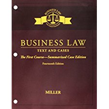 Bundle: Business Law: Text & Cases - The First Course - Summarized Case ...