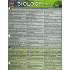 Biology Terminology QuickStudy Laminated Reference Guide (QuickStudy ...