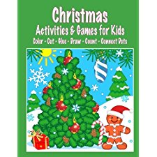 Christmas Activities & Games for Kids: Color-Cut-Glue-Draw-Count ...