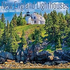 New England Lighthouses 2024 Calendar by Willow Creek Press (9781549234644)